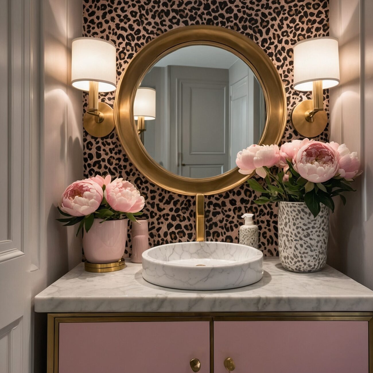 6 Unexpected Color Combinations that Work with Leopard Print Bathroom ...