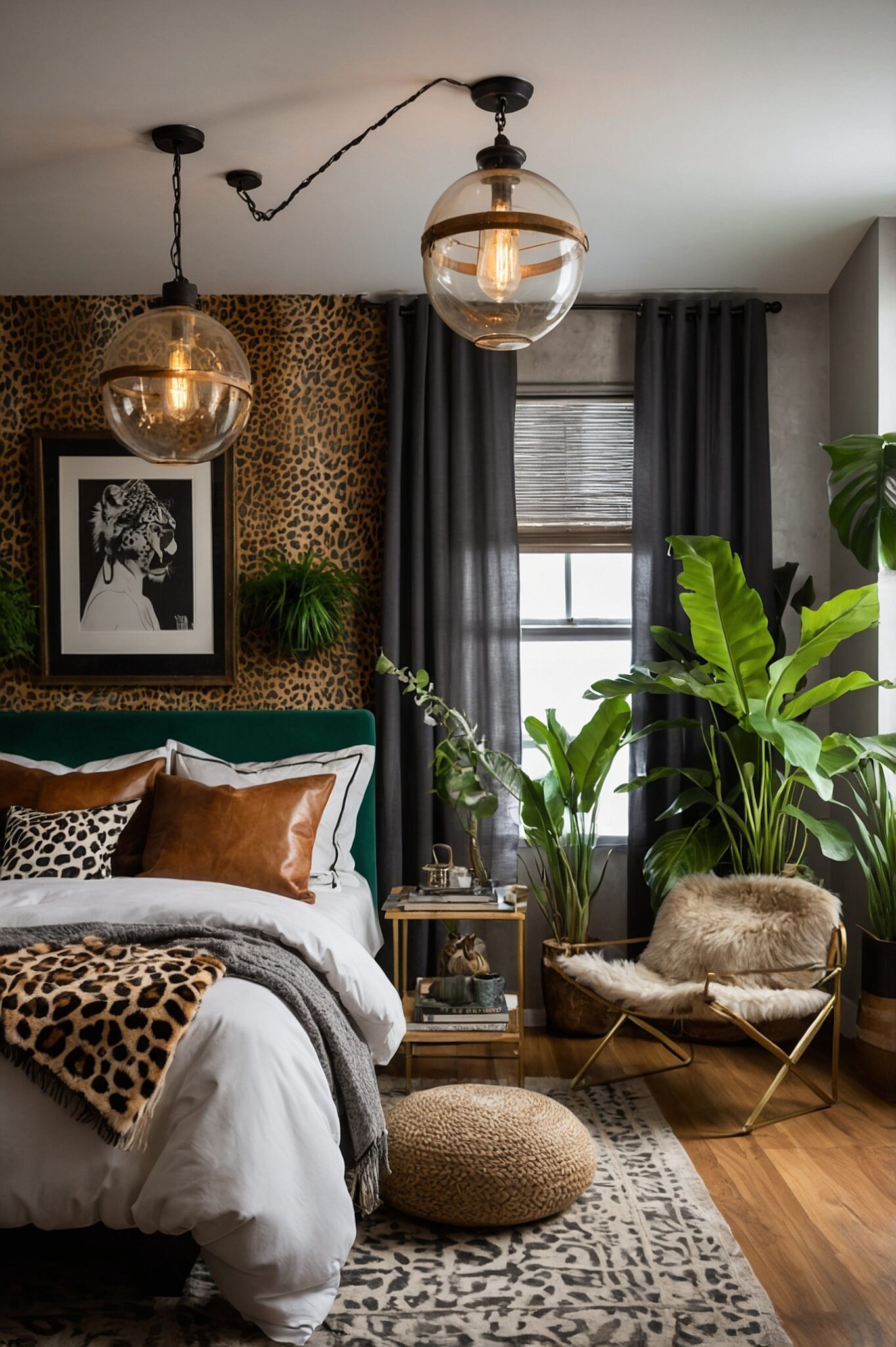 10 Jaw-Dropping Bedroom Ideas with Cheetah Print Wallpaper – Curated ...